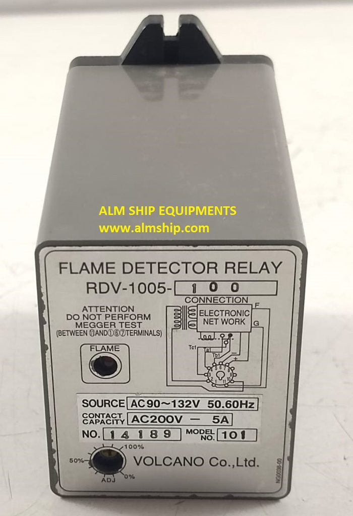 Volcano RDV-1005-100 Flame Detector Relay | ALM SHIP EQUIPMENTS